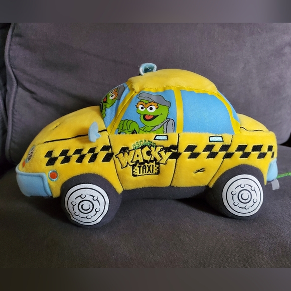 Sesame Street | Toys | Sesame Street Grouch Wacky Stuffed Plush Taxi ...